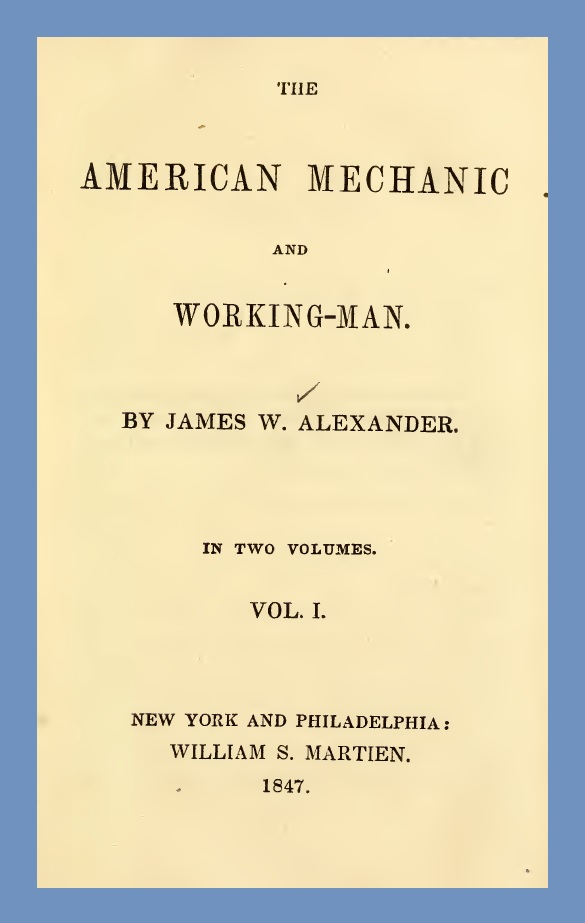 Reflections by James W. Alexander – Presbyterians of the Past