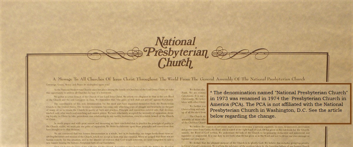 Presbyterian Church in America, 50th Anniversary, 2023 – Presbyterians ...